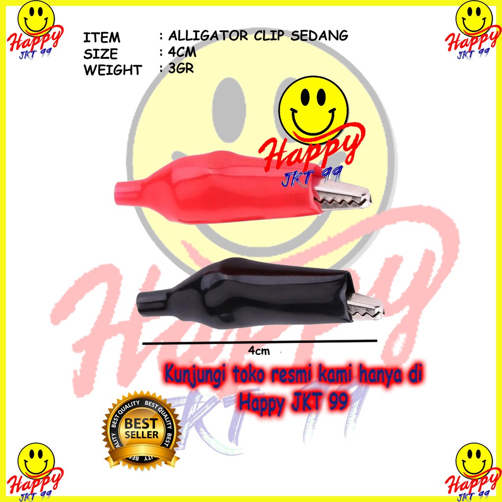 Jual [ HAPPY JKT 99 ] CAPIT BUAYA JEPIT AKI KECIL SMALL ALLIGATOR CLIP ...