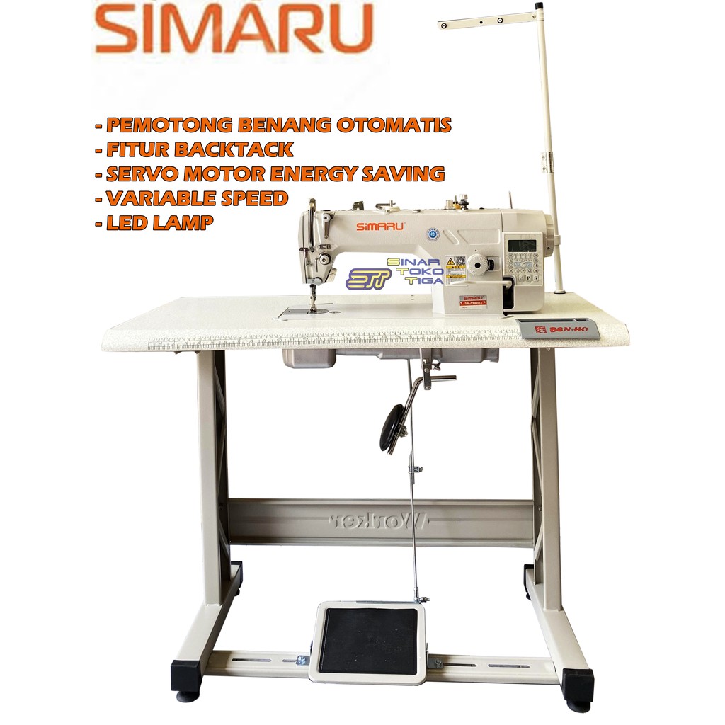 Jual SIMARU SM 9980 - D3 POTONG BENANG OTOMATIS MESIN JAHIT JARUM 1 ...