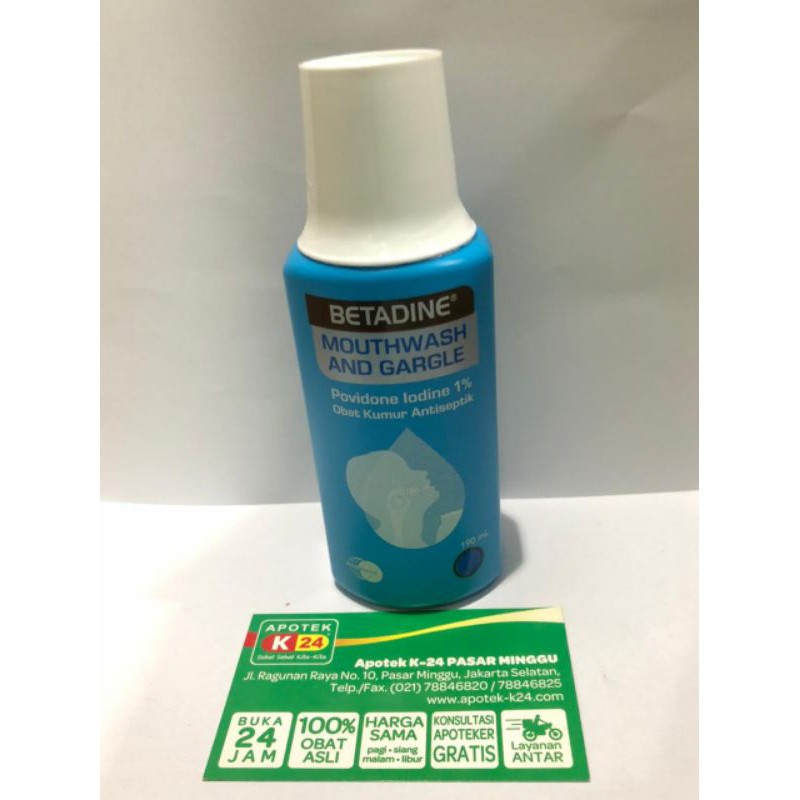 Jual BETADINE MOUTHWASH AND GARGLE 190 ML | Shopee Indonesia