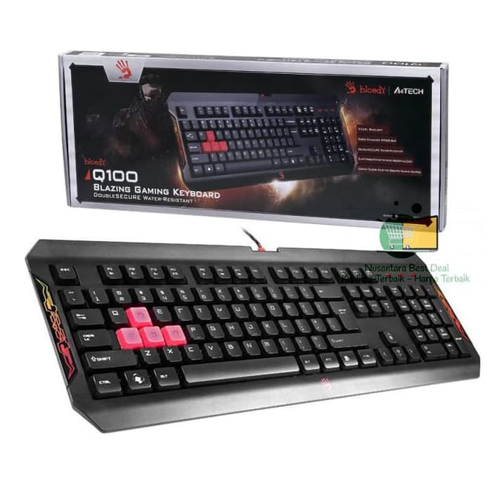 Jual Terbaru Bloody Gaming Keyboard Q100, Original | Shopee Indonesia