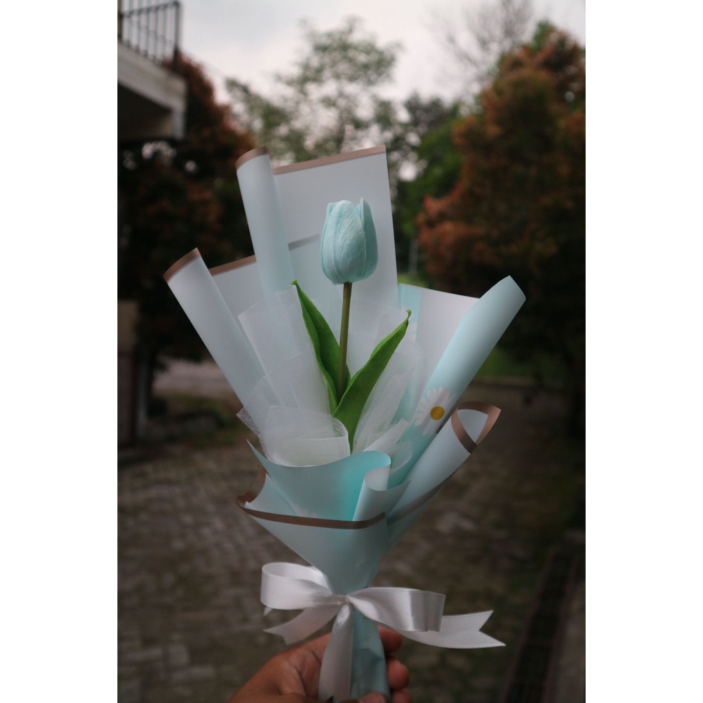 Jual buket bunga / buket korea / korean bouquet / buket bunga tulip ...