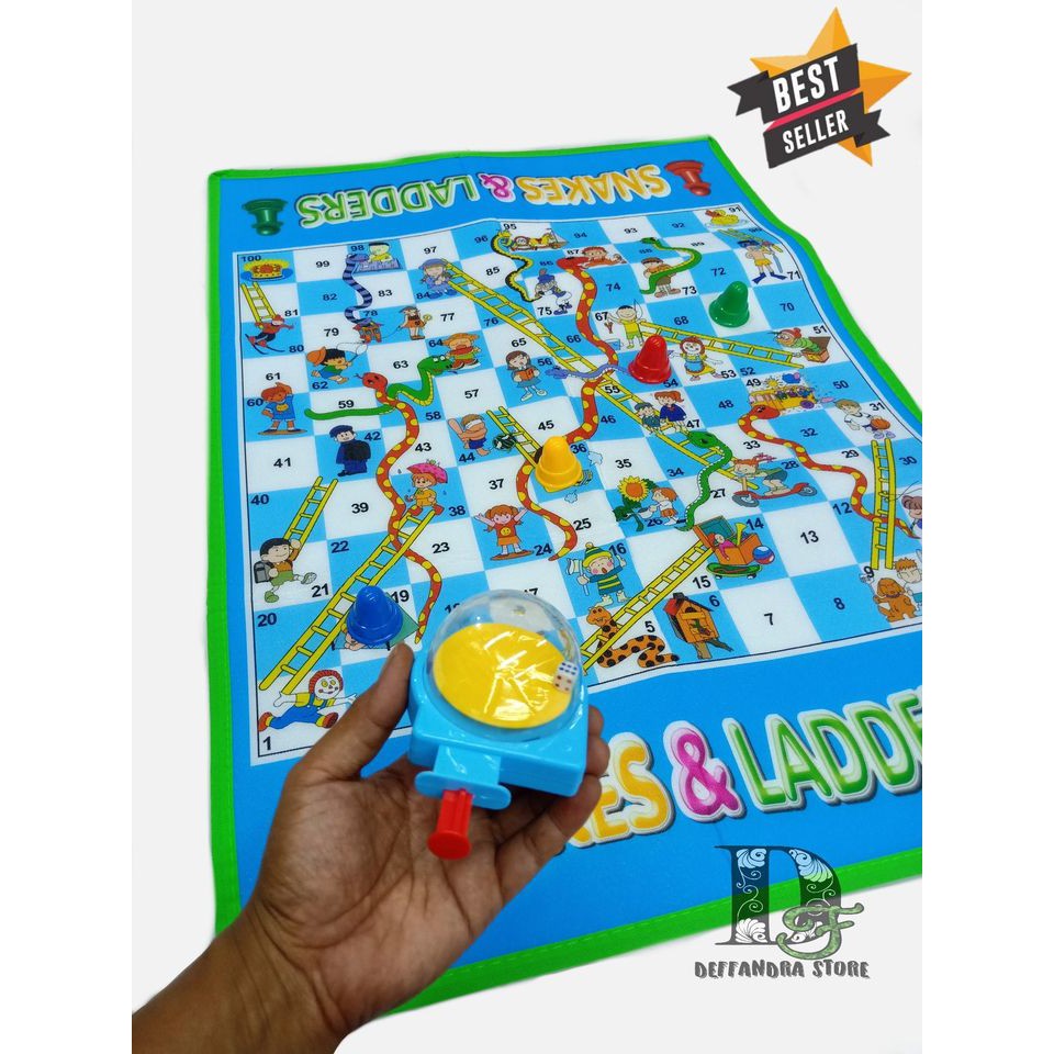 Jual SNAKE AND LADDER MAT Karpet Bermain Ular Tangga Besar | Shopee ...
