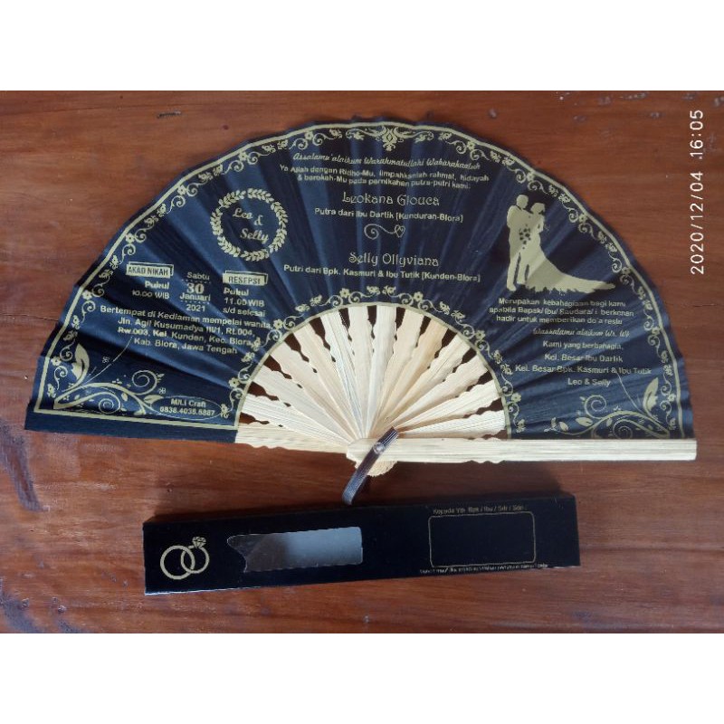 Jual Kipas Undangan & Souvenir Kemas Box (UK.21) / Kipas Lipat / Kipas ...