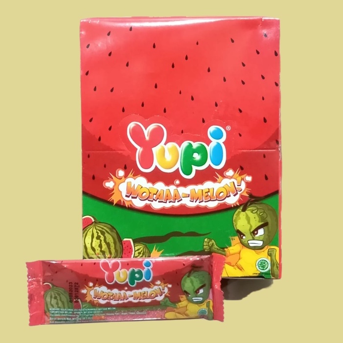Jual Yupi Wotta Melon Permen Jelly [24 pcs/box] | Shopee Indonesia