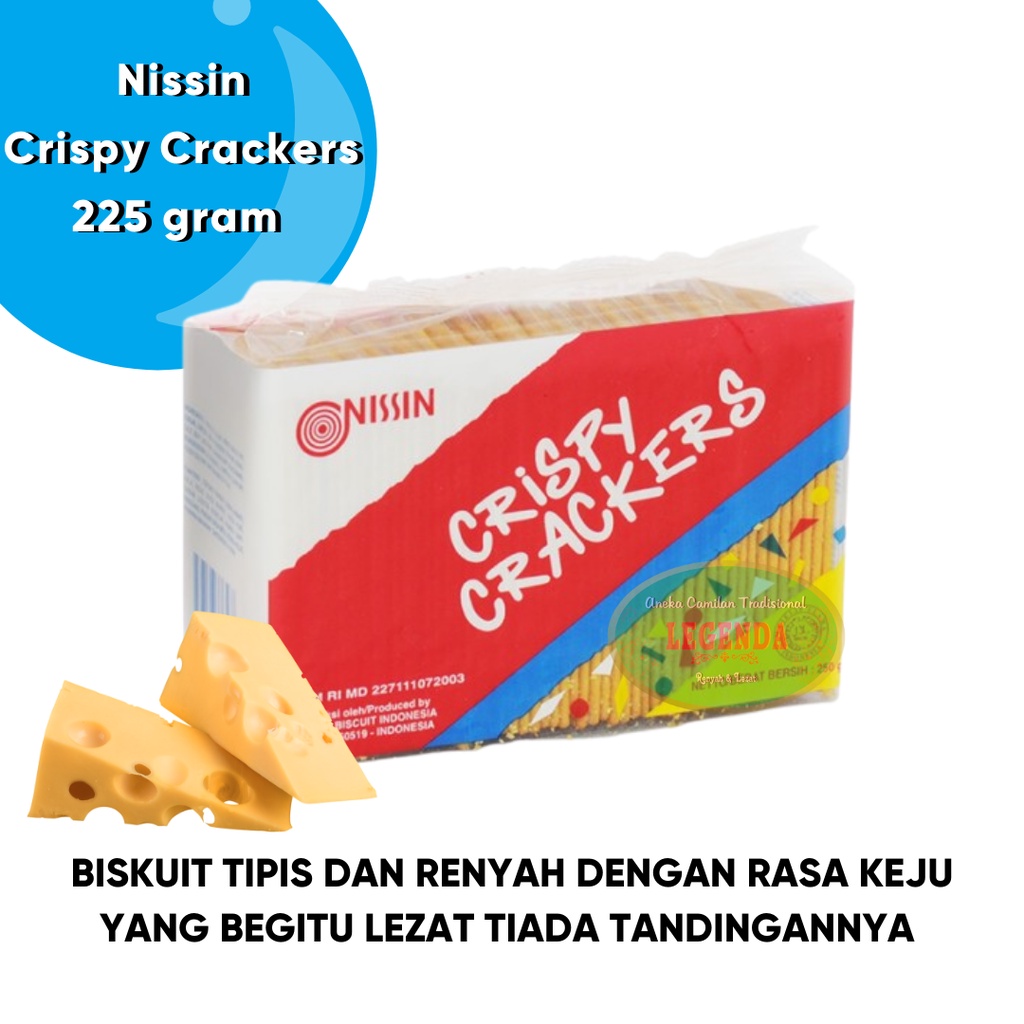 Jual Biskuits NISSIN Crispy Crackers 250 Gr Gram Keju Cheese Original ...