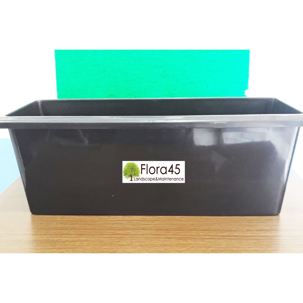 Jual Pot Persegi Panjang Hitam - panjang 70 cm | Shopee Indonesia
