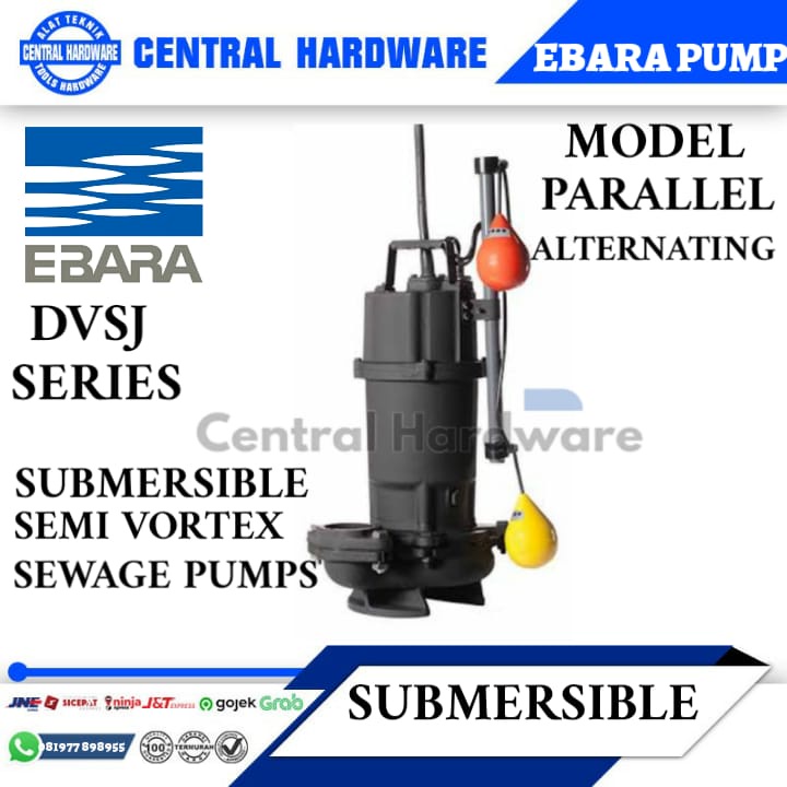 Jual EBARA 50DVSJ 5.4S SUBMERSIBLE PUMP SEMI VORTEX SEWAGE PUMP PARALLEL | Shopee Indonesia
