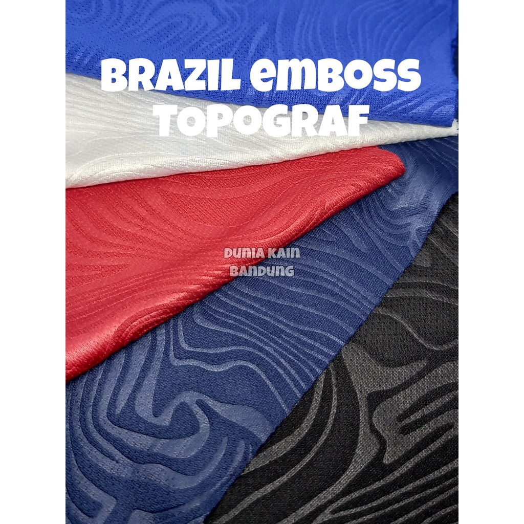 Jual Bahan Kain Drifit Brazil Embos Topograf Dryfit | Shopee Indonesia