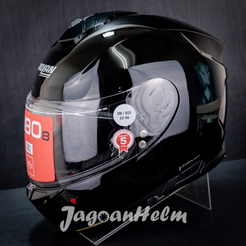Jual NOLAN HELM N808 CLASSIC N-COM #003 | GLOSSY BLACK | N80-8 DUAL ...