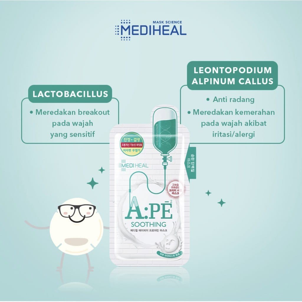 Jual Mediheal Sheet Mask [COD] Original Halal Ampoule Essential WHP HDP NMF PDF IPI Teatree ...