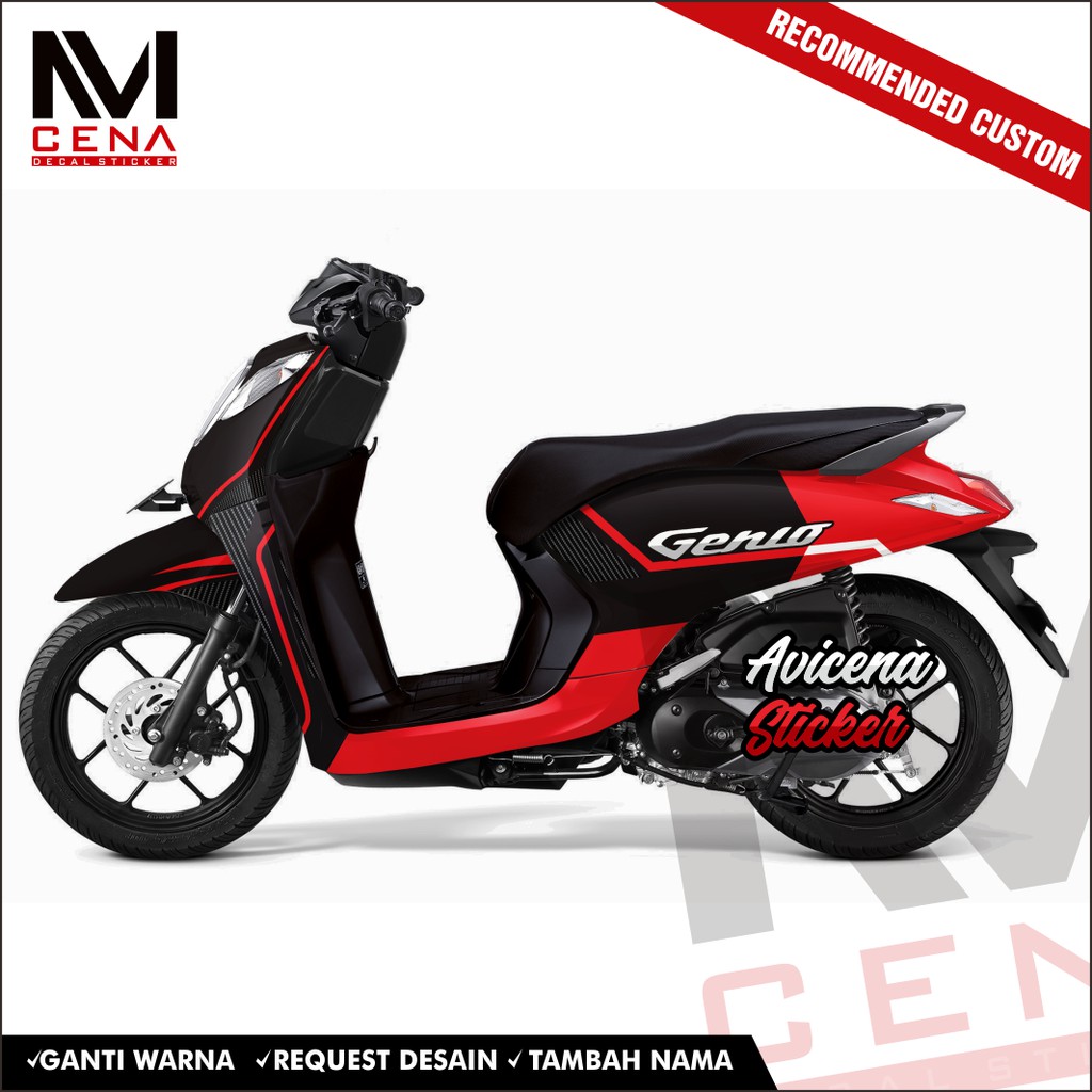 Jual Sticker Decal Honda Genio Decal Sticker Genio Sticker Striping ...