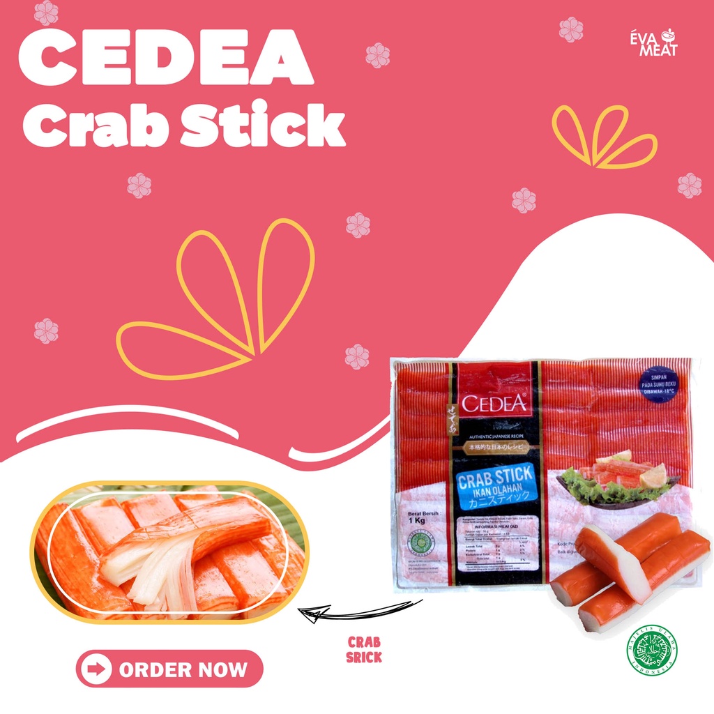 Jual Cedea crab stick / crab stick / stick kepiting / crab stick suki ...