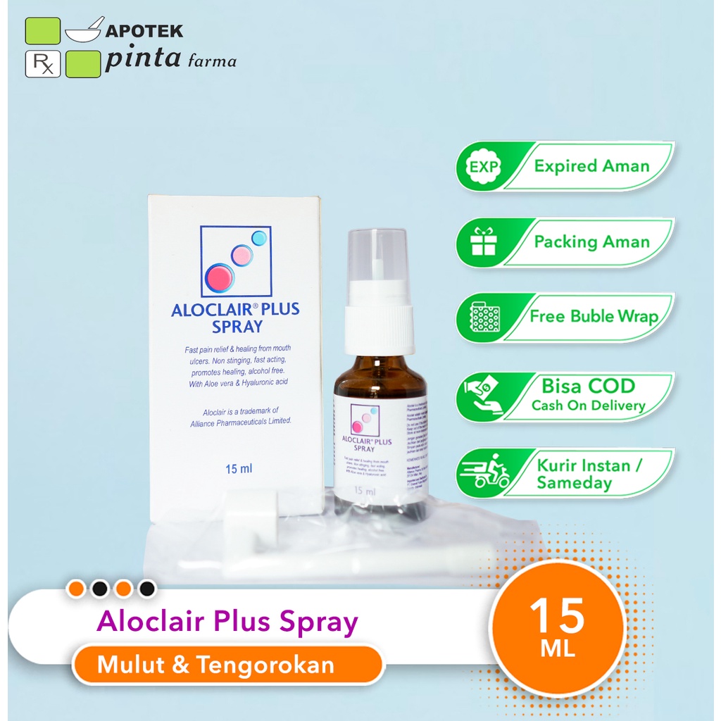 Jual Aloclair plus spray 15 ml (spray Untuk Sariawan) | Shopee Indonesia