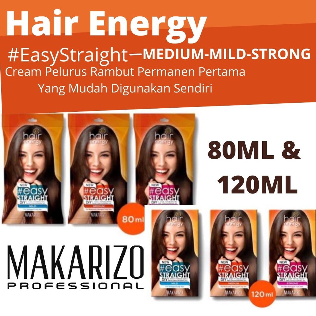 Jual Makarizo Hair Energy Easy Straight 80ml / 120ml | Shopee Indonesia