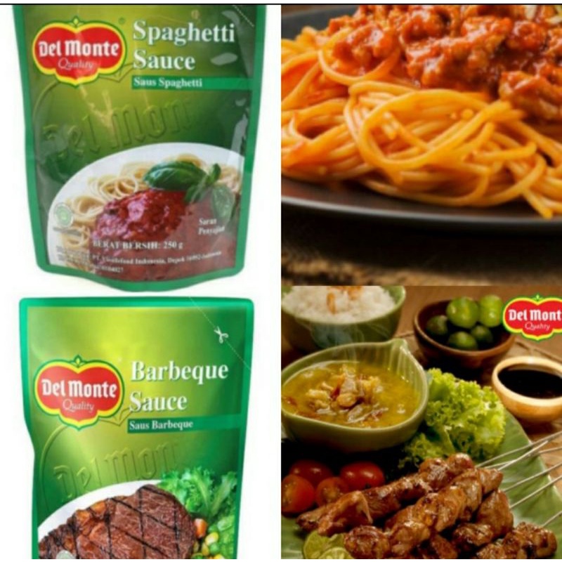 Jual Delmonte saos Barbeque dan saos spaghetti 250 gram | Shopee Indonesia