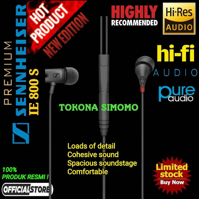 Jual PROMO Sennheiser IE 800 S / IE 800S / IE800S Premium In-Ear Headphones MURAH | Shopee Indonesia