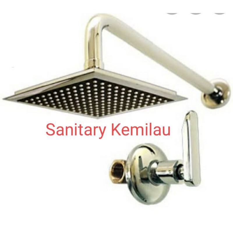 Jual Paket Wall Shower Tanam Kamar Mandi + Stop Kran Tanam Air Dingin ...
