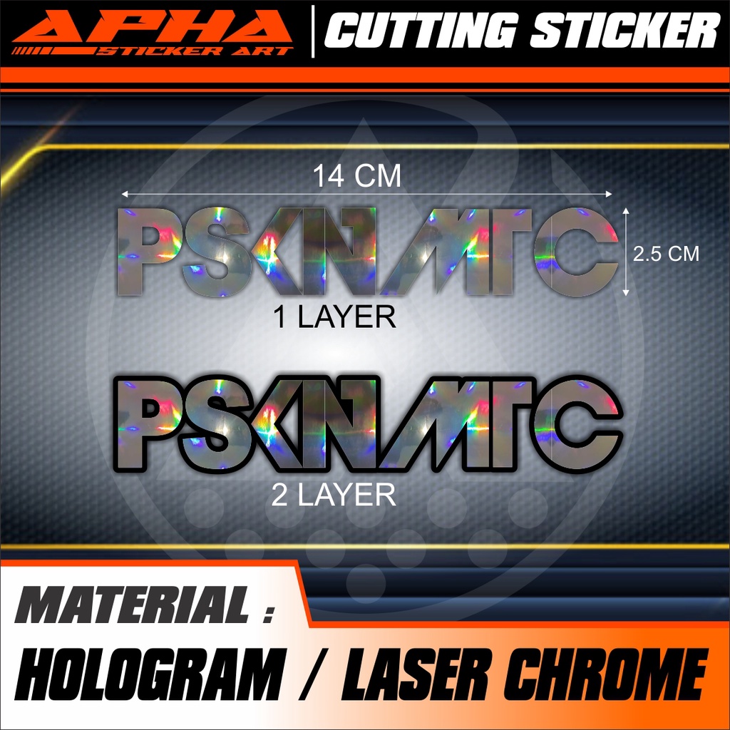 Jual stiker sticker cutting hologram viral psknmtc keren mantab bagus ...