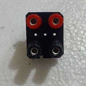 Jual terminal speaker 4 pin box bell stereo drat output speaker merah ...