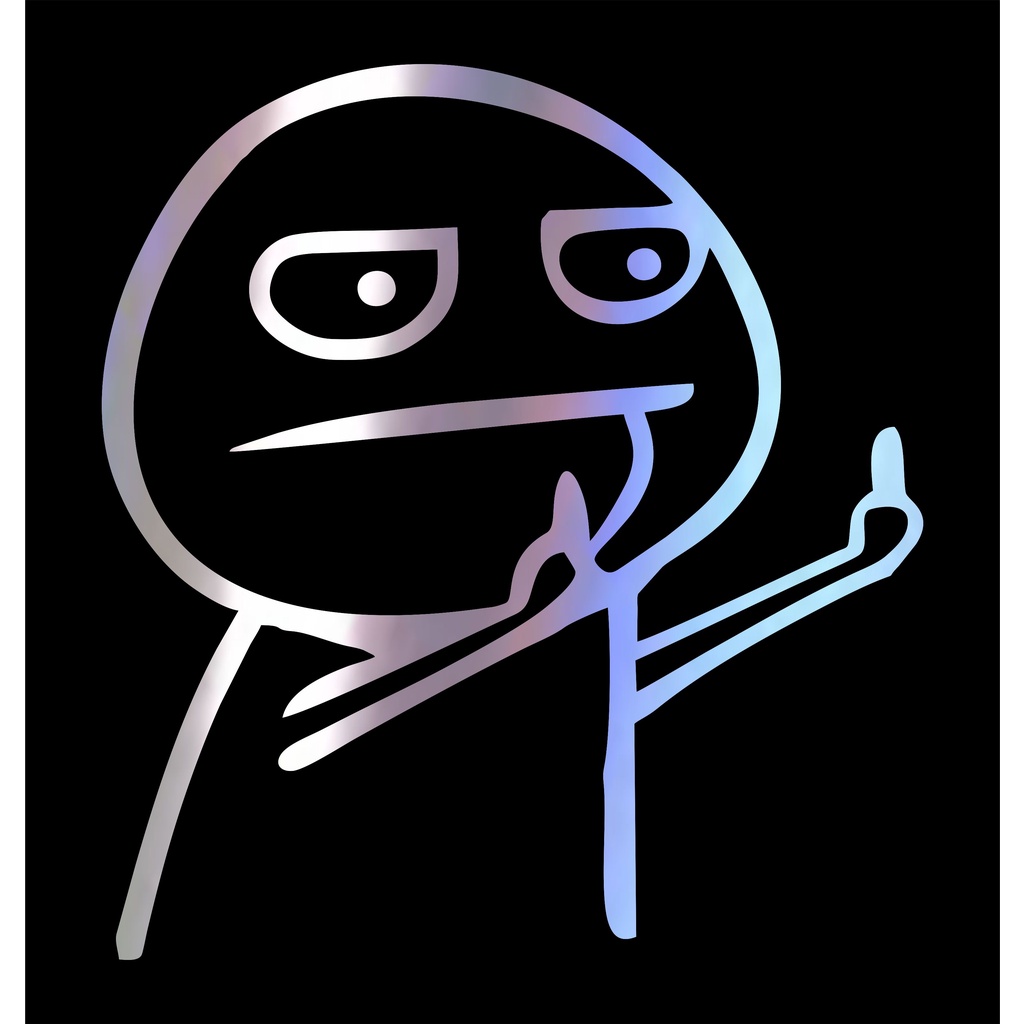 Jual Stiker Middle Finger Cartoon Lucu Stiker Cutting Terlaris ...