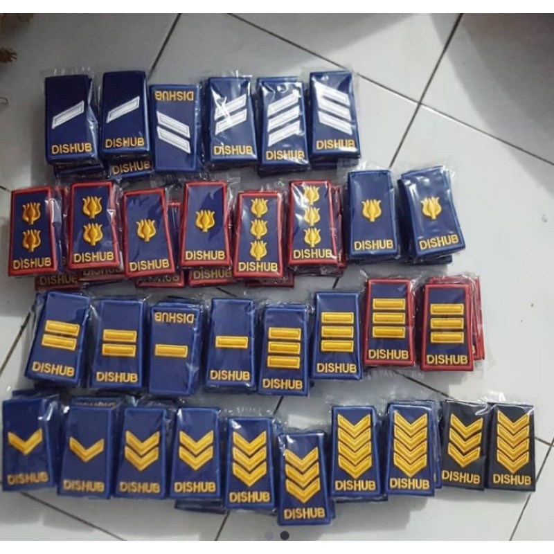 Jual pangkat pdh Dishub bordiran semua golongan | Shopee Indonesia