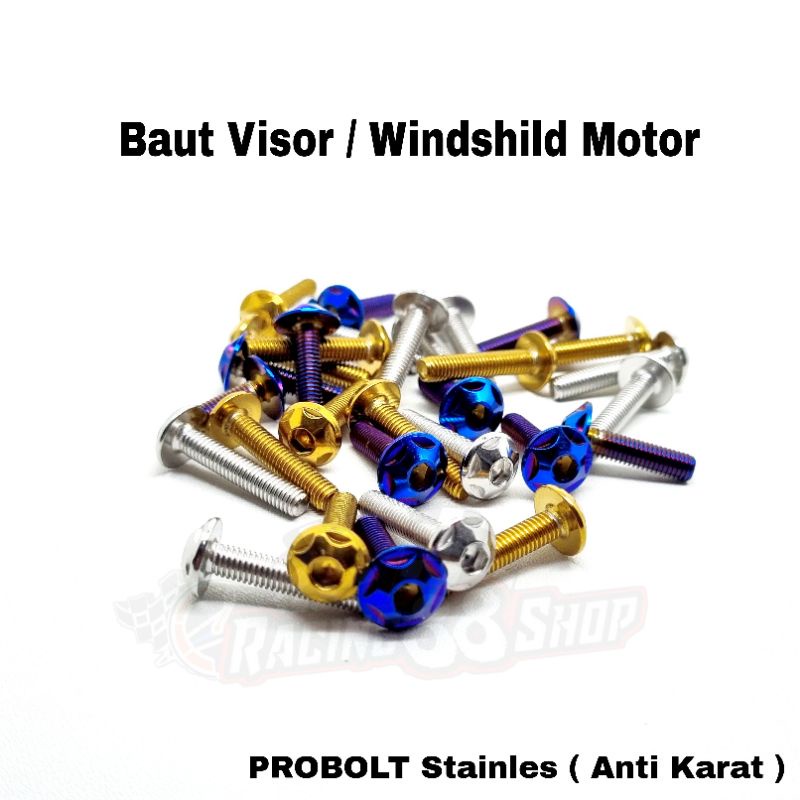 Jual [ SATUAN ] Baut Visor PROBOLT Stainless M5x20 Aerox155 Nmax155 ...