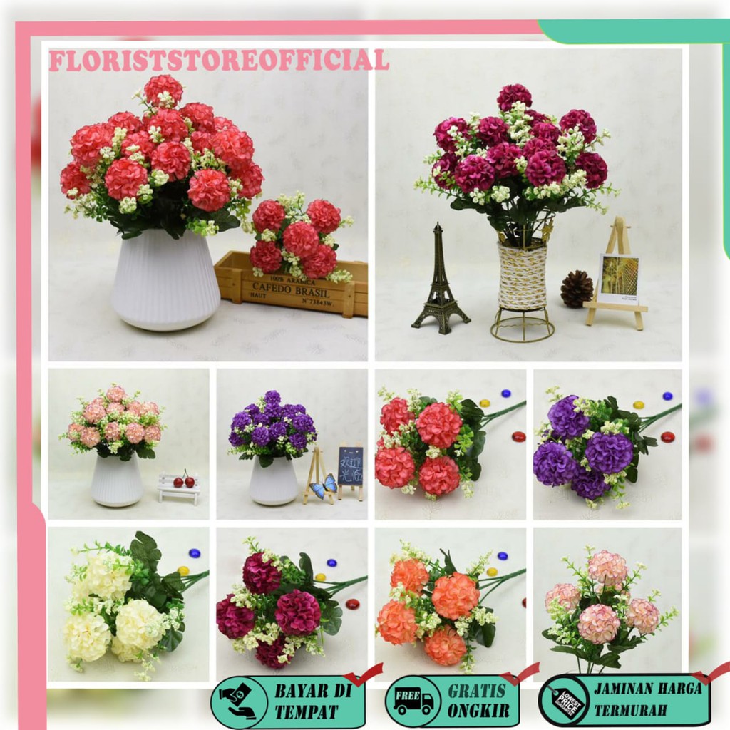 Jual COD BUNGA DANDELION BUNGA TANGKAI PLASTIK BUNGA ARTIFISIAL BUNGA ...