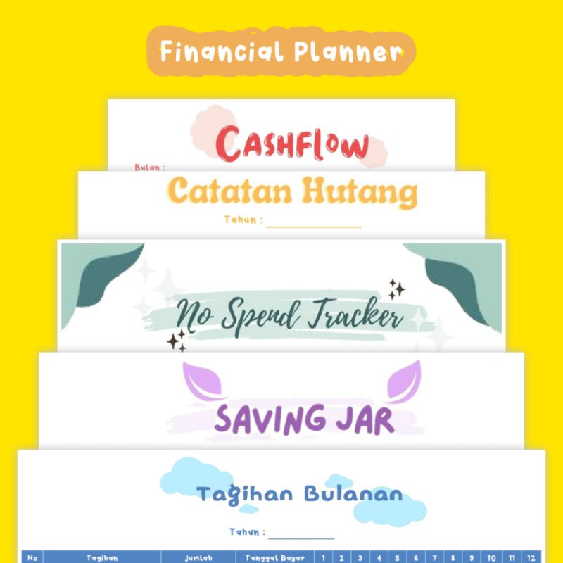 Jual Financial Planner Family Budget Planner Uang Planner | Shopee ...