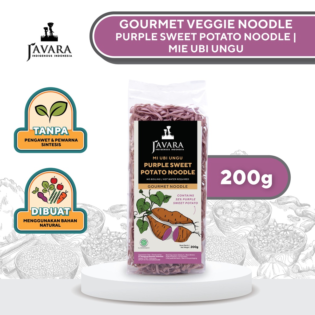 Jual Javara Gourmet Noodle 200g - Javara Mie Sayur Sehat Tanpa Bumbu ...
