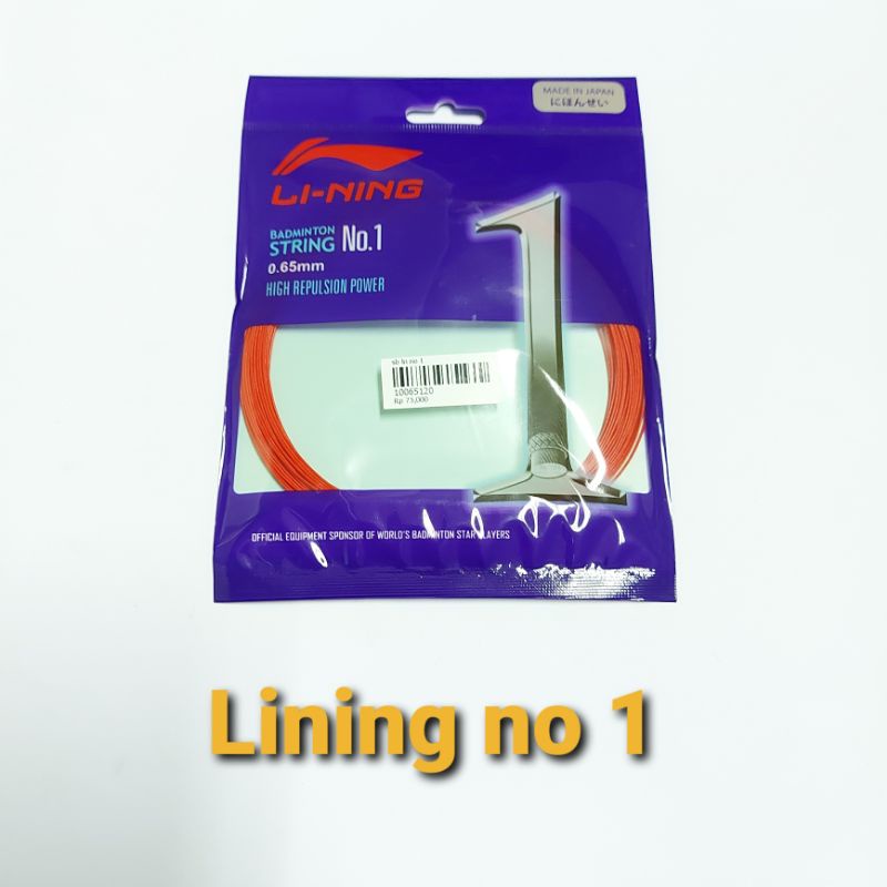 Jual LINING NO 1 senar badminton lining original / senar raket lining ...