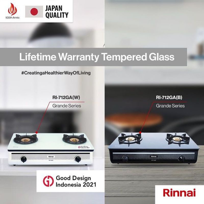 Jual KOMPOR KACA RINNAI RI 712 GA GAB GAW B W ORIGINAL GARANSI RESMI ...