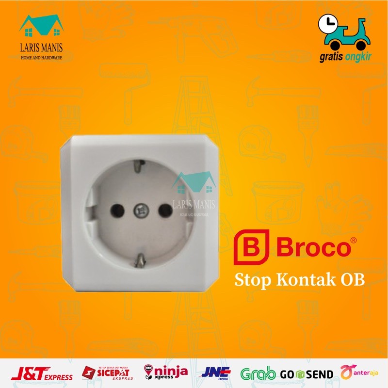 Jual Stop Kontak Broco OB Out Bow Stop Kontak Tempel Broko Colokan ...