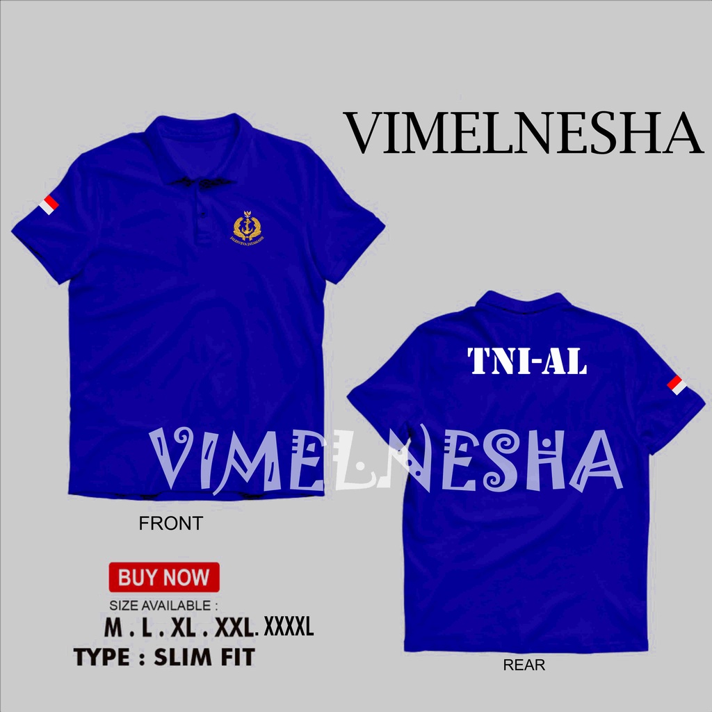 Jual Kaos polo shirt komando TNI AL tentara Indonesia angkatan laut militer terlaris | Shopee ...