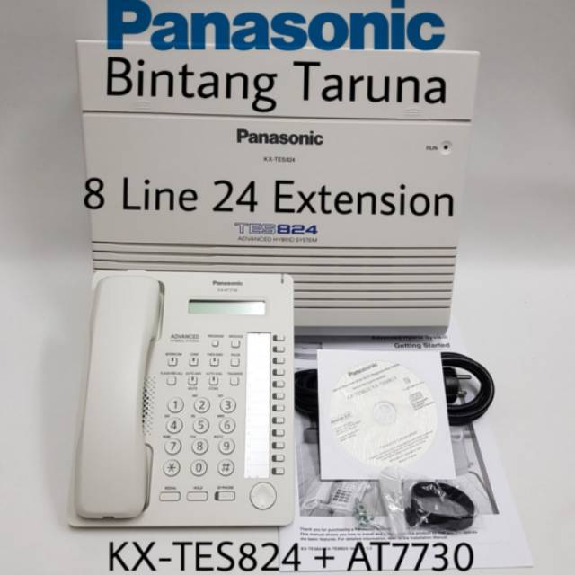 Jual Pabx Panasonic KX-TES824 + Telepon KX-AT7730 (8 Line 24 Ext ...