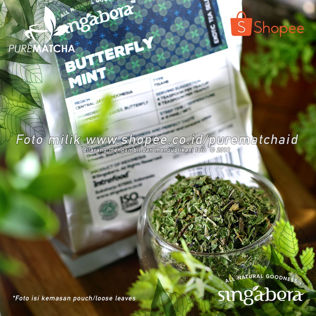 Jual Singabera Tea - Butterfly Pea Mint 10gr SAMPLE Teh Telang ...