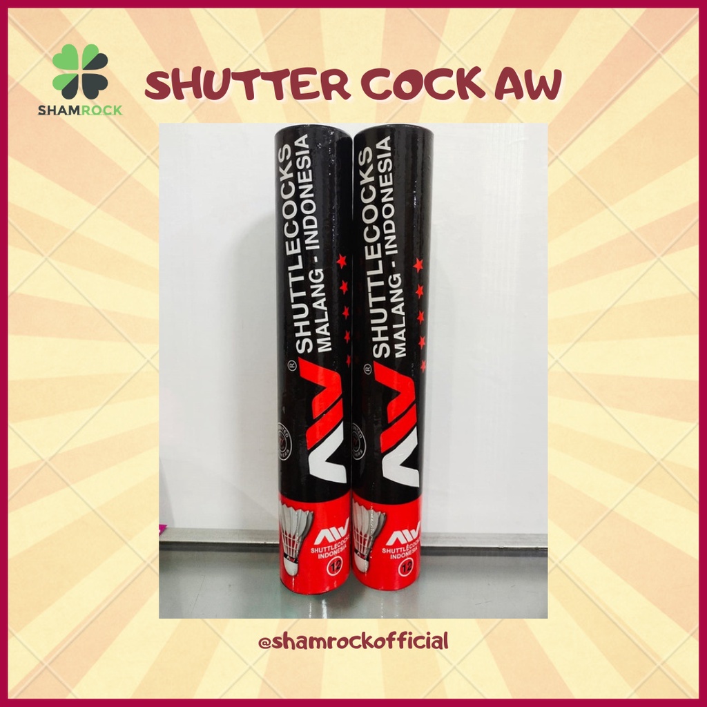 Jual Shuttlecock AW HITAM 1 Tabung | Cock Badminton 100% Original | Kok ...