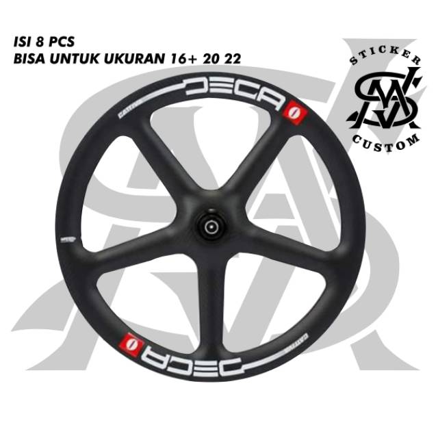 Jual Sticker stiker rims decal deca untuk sepeda lipat | Shopee Indonesia