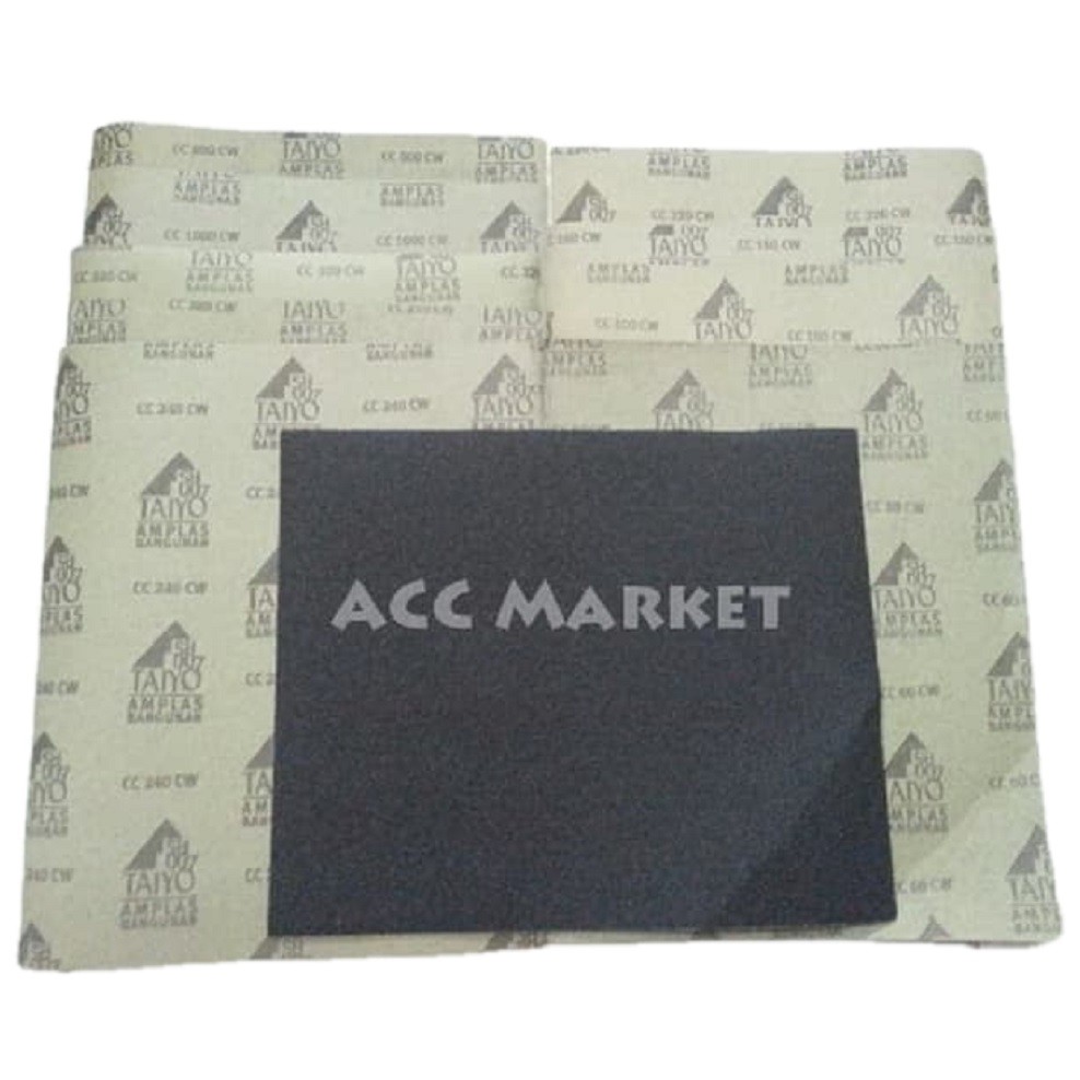 Jual Amplas TAIYO Lembar Grit 60 80 100 120 150 180 220 240 280 320 400 ...