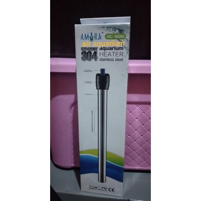 Jual AMARA HEATER 100 WATT STAINLESS STELL PEMANAS AQUARIUM 100WATT ...