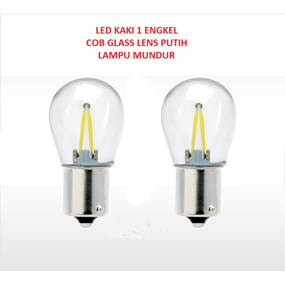 Jual Lampu LED Kaki 1 COB Glass Lens Putih Lampu Mundur | Shopee Indonesia