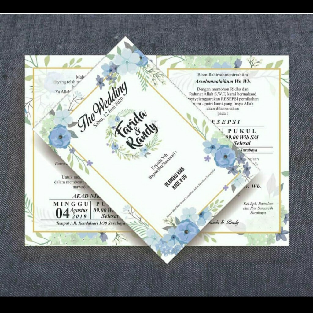 Jual BLANGKO KMB 09/BLANKO UNDANGAN PERNIKAHAN/BLANGKO UNDANGAN MURAH ...