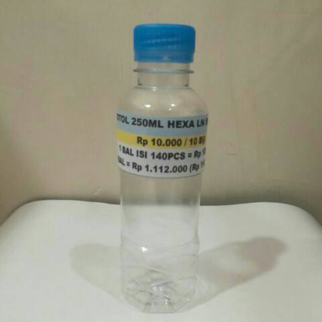 Jual BOTOL SQUARE HEXA 250ML LN SET ISI 10 PCS | Shopee Indonesia