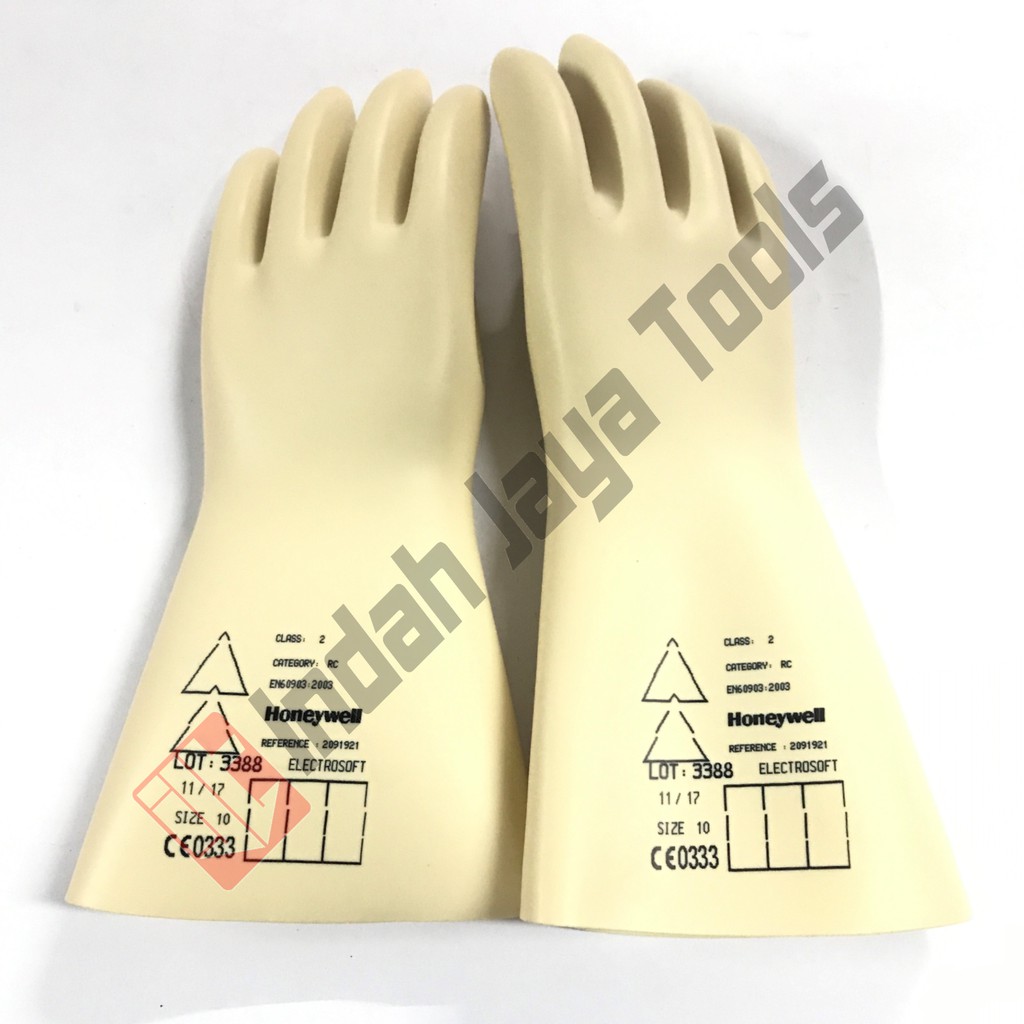 Jual Sarung Tangan Listrik 20 KV ELECTROSOFT HONEYWELL Karet Latex ...