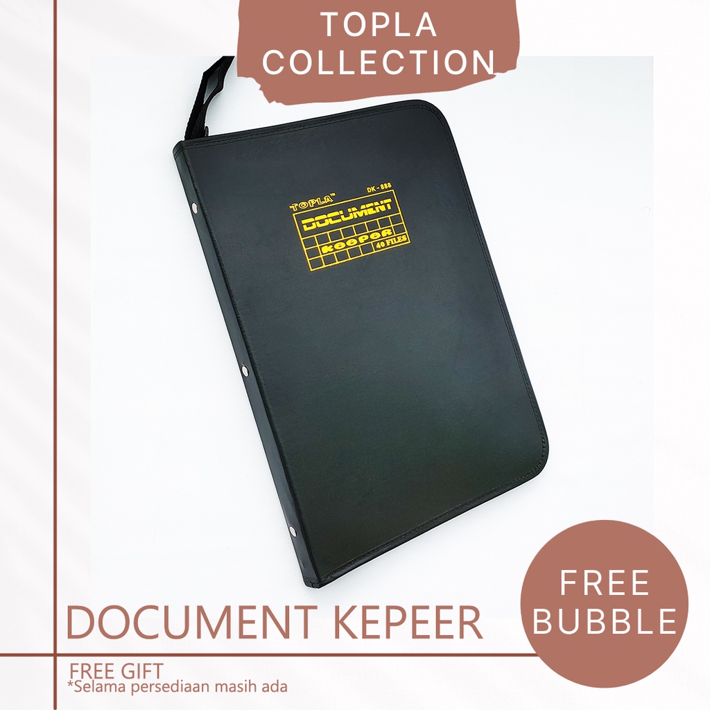 Jual TOPLA Document Keeper Penyimpan Map Dokumen File Folio Map Plastik ...