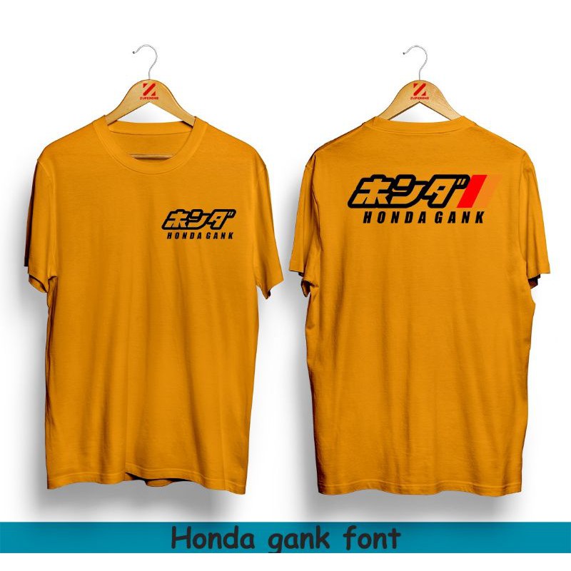 Jual Kaos Honda Gank Font Kuning Genk Gang Geng Herex CB GL Tiger amegapro | Shopee Indonesia