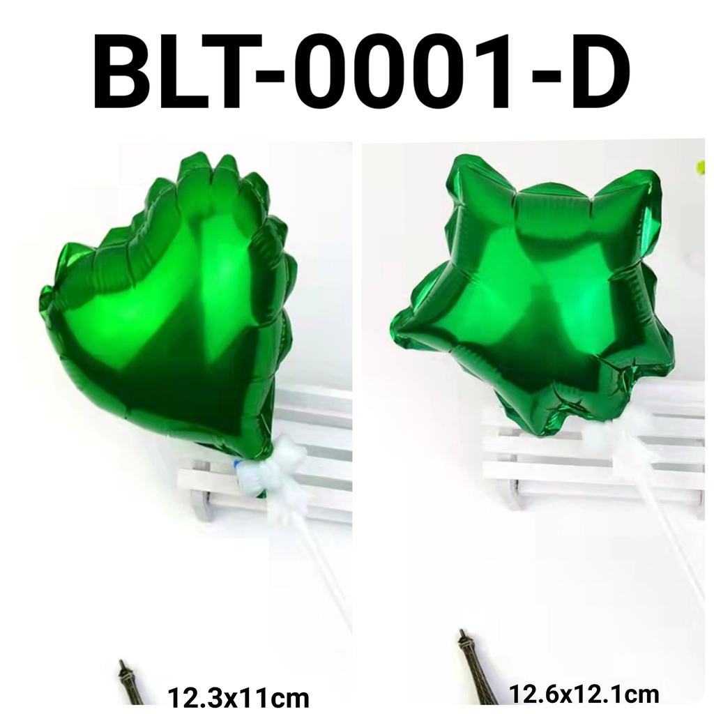 Jual GR-BLT-0001 Cake topper kue balon foil hati bintang merah biru hijau yamama baking | Shopee ...