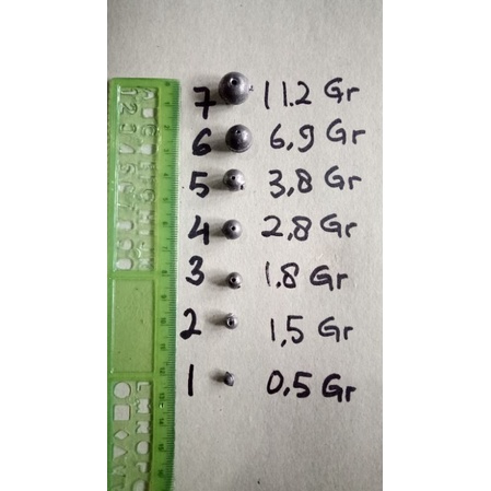 Jual Timah pancing ukuran kecil sampai besar | Shopee Indonesia