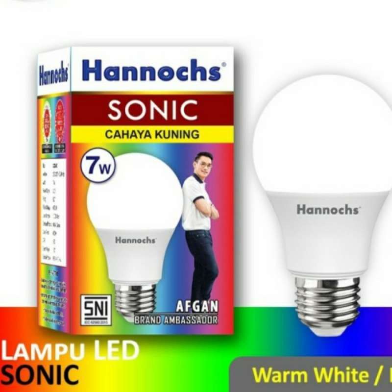 Jual Kuning Lampu Led Sonic Hannochs 7 watt 7w warm white 3000K kuning ...