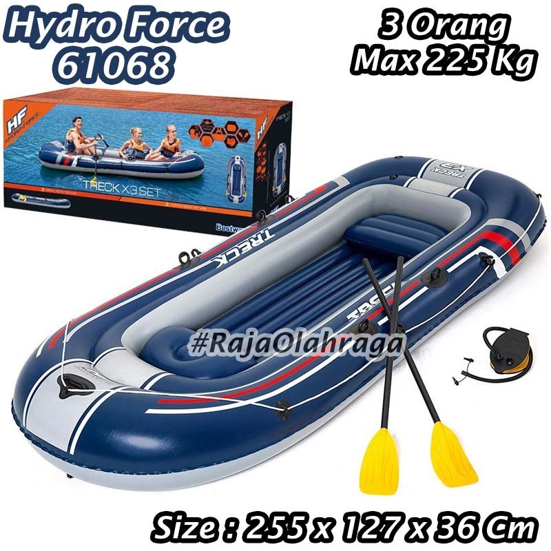 Jual Perahu karet 3 orang Bestway 61068 Hydro Force Raft Treck X2 Set ...