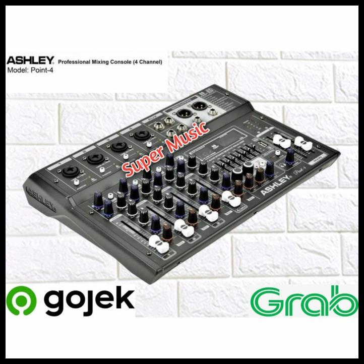 Jual Mixer Ashley Point 4 Original 4 Channel Bluetooth - Pc Soundcard | Shopee Indonesia